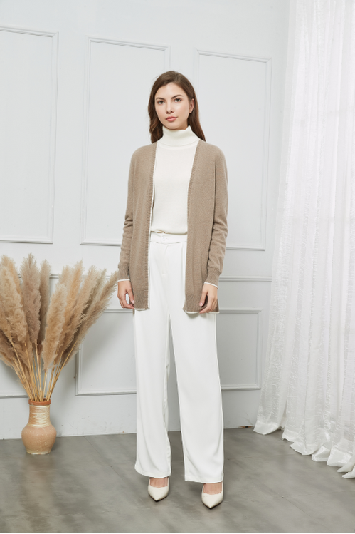 Women's Baby Cashmere Open Cardigan Sweater — Ewsca